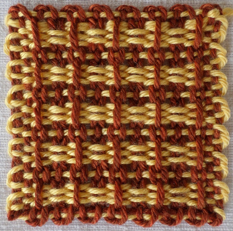 Loomette #20 — 4″ (31 x 31) pattern – Adventures in Pin Loom Weaving