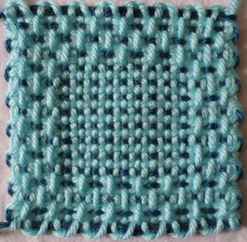 Recessed Square 2 — 4″ (31 x 31) pattern – Adventures in Pin Loom Weaving
