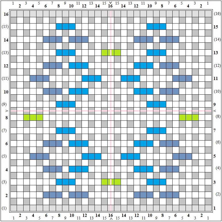 DuO Diamonds 3a and 3b — 4″ (31 x 31) patterns – Adventures in Pin Loom ...